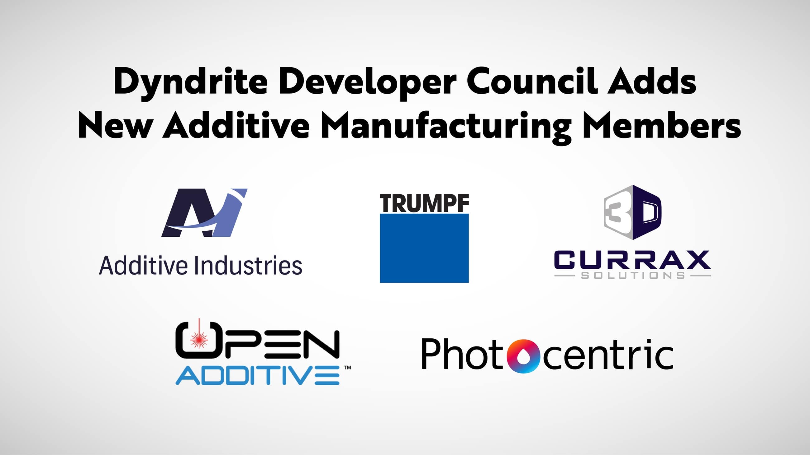 Dyndrite Developer Council Adds New Additive Manufacturing Vendors, Additive Industries, Currax ...
